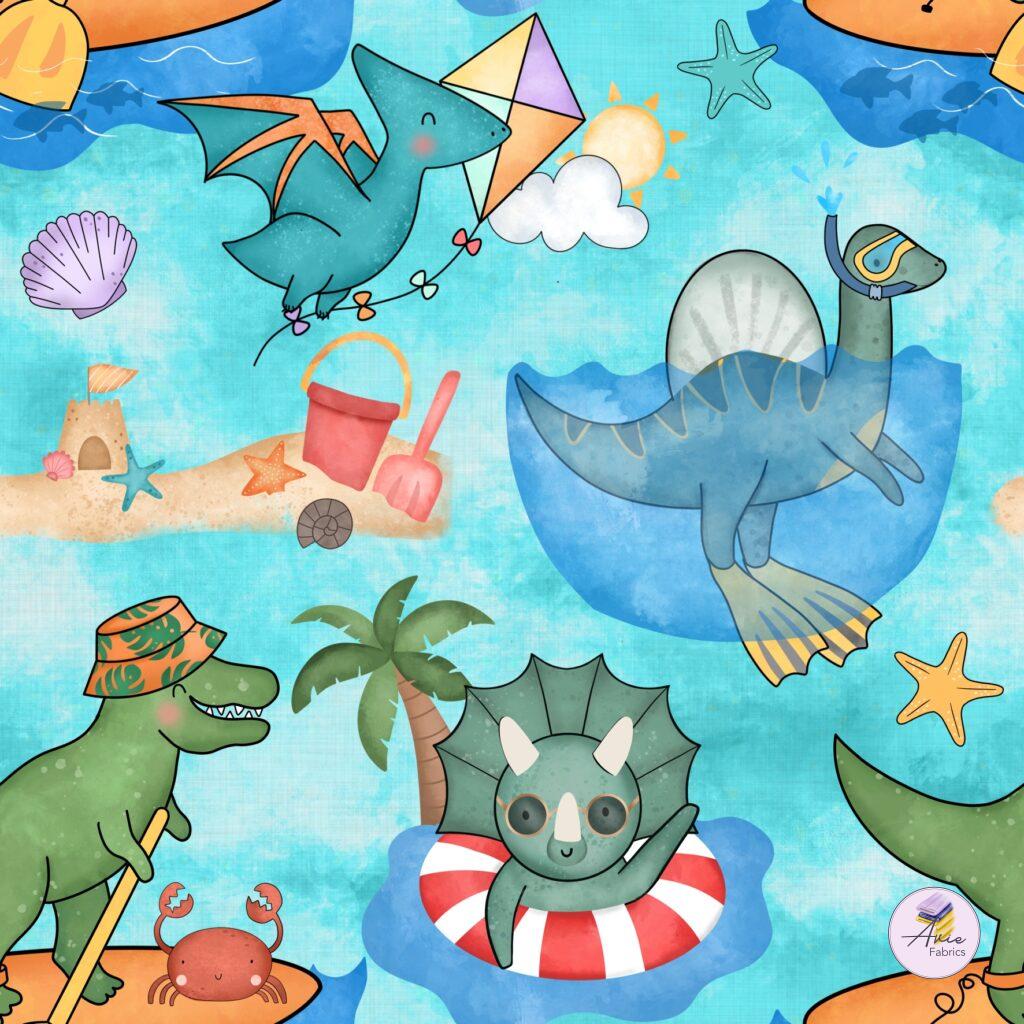 Preorder Dino Beach – Avie Fabrics